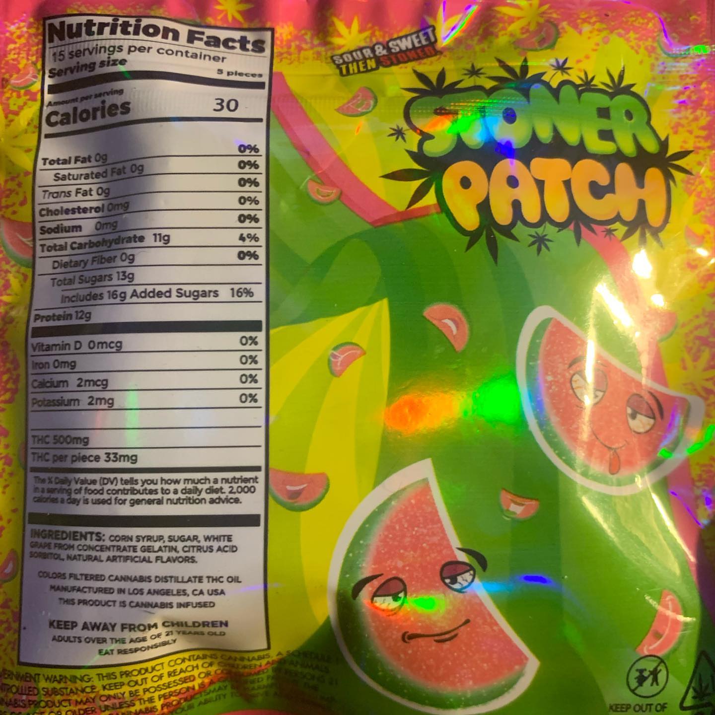 Stoney Patch Watermelon 500mg - Stoney Patch Edibles